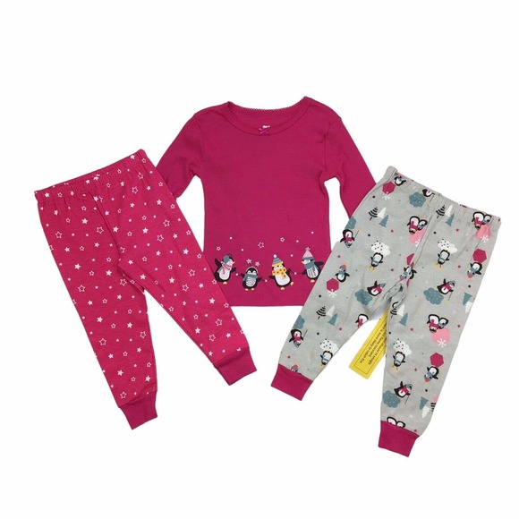 Koala Kids | Pajamas | 3 Piece Koala Kids Penguin Pajama Sleepwear Set ...